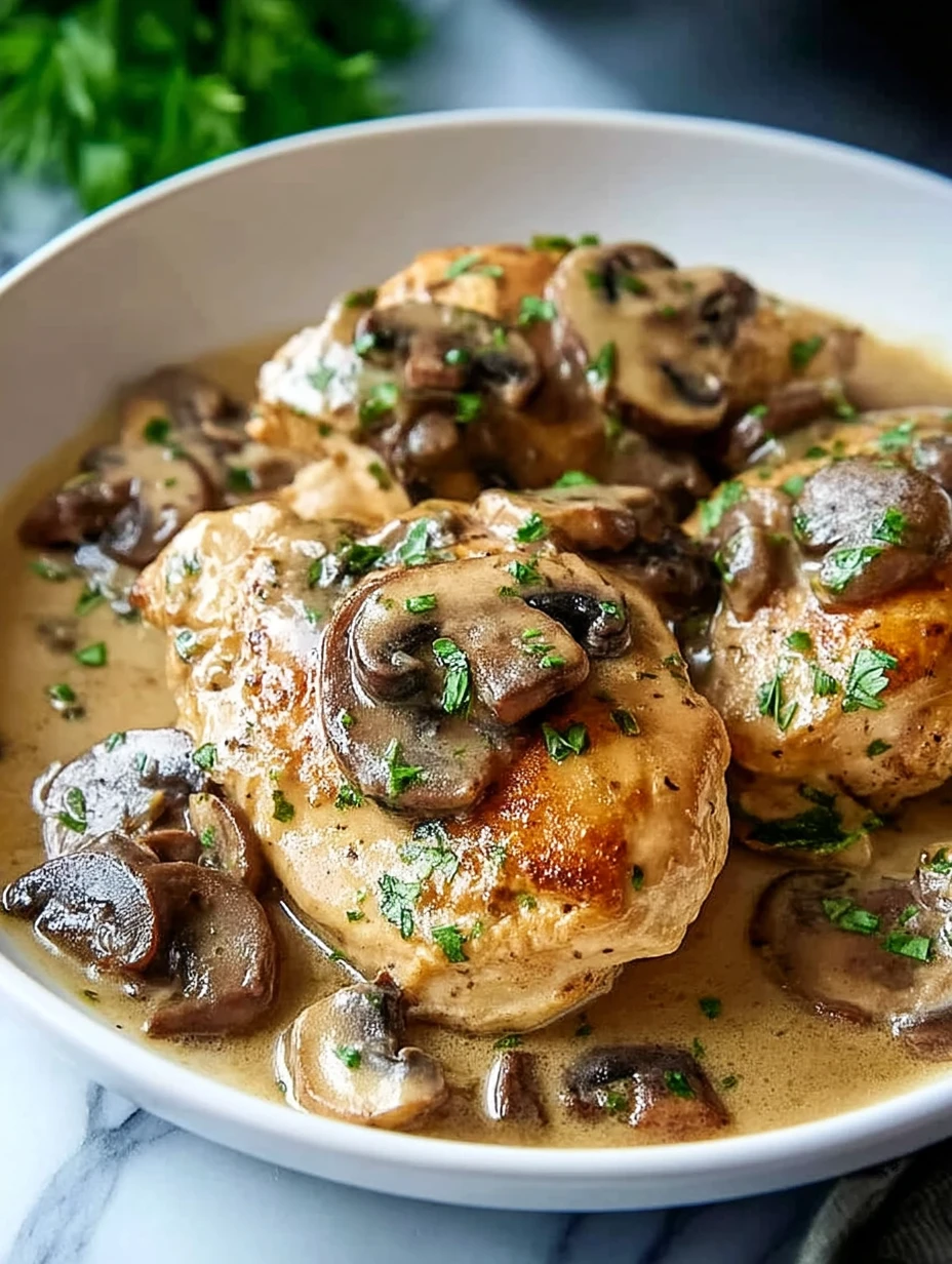 Slow Cooker Chicken Marsala Delight