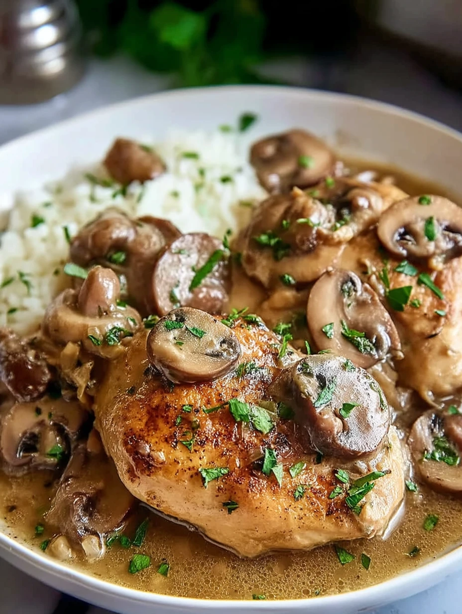 Slow Cooker Chicken Marsala Delight