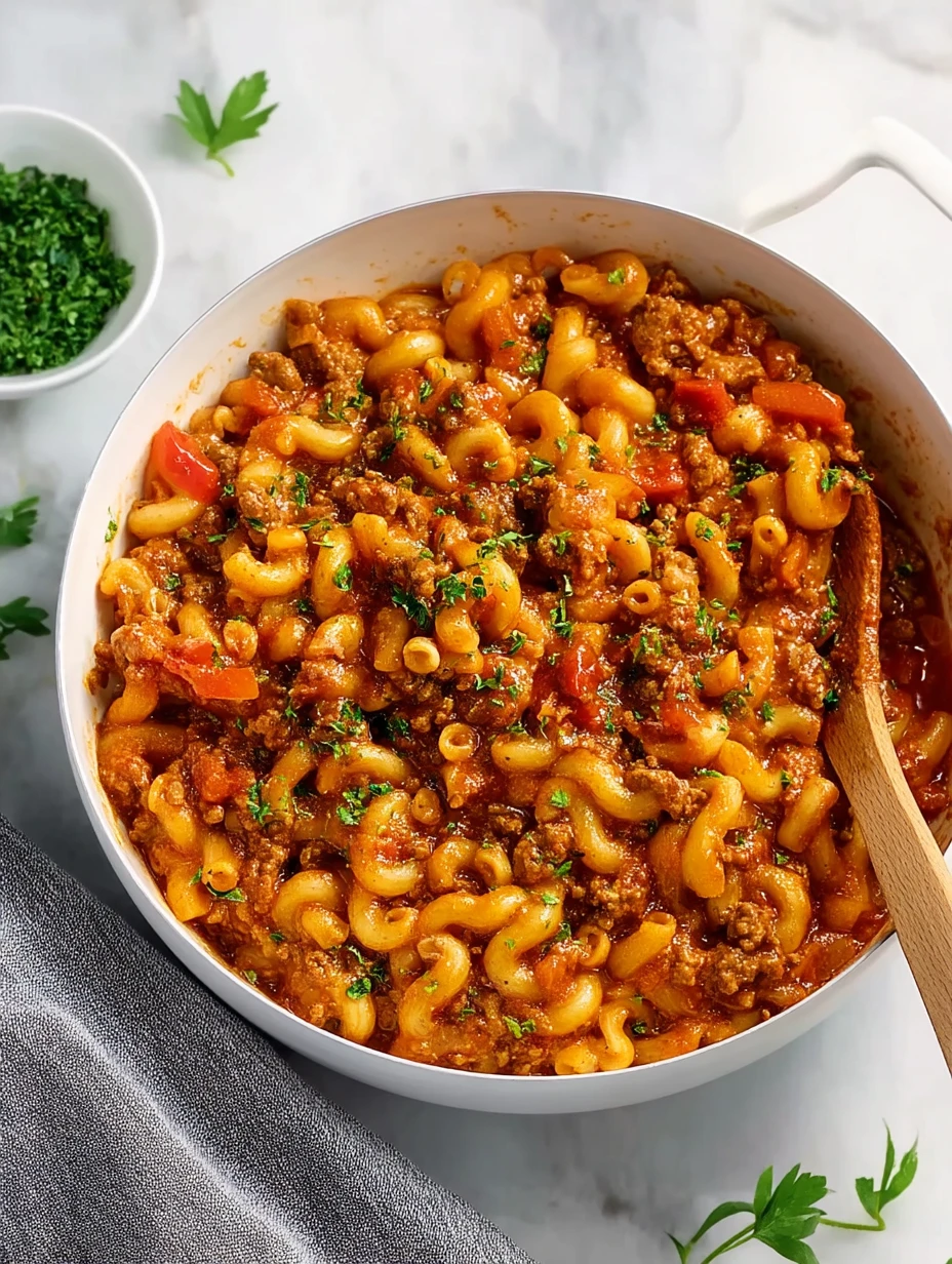 Comforting Ground Beef Goulash