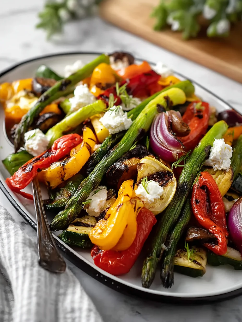 Quick Roasted Vegetables With Goat Cheese