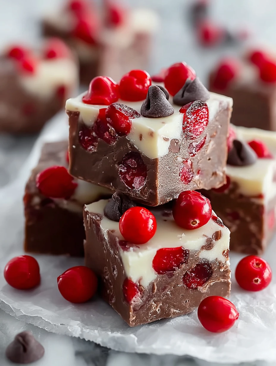 Irresistible Cherry Garcia Fudge